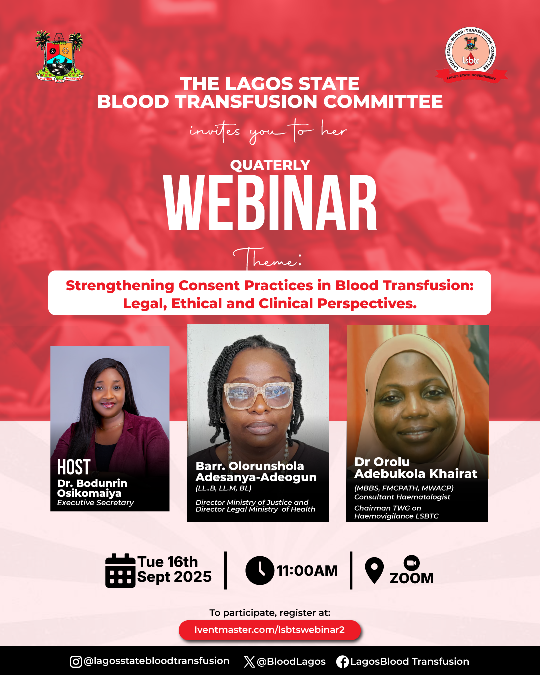 LAGOS STATE BLOOD TRANSFUSION COMMITTEE WEBINAR | iventmaster