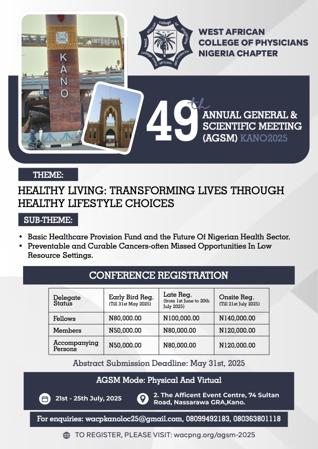 WACP 49TH ANNUAL GENERAL MEETING AND SCIENTIFIC MEETING (KANO 2025 ...